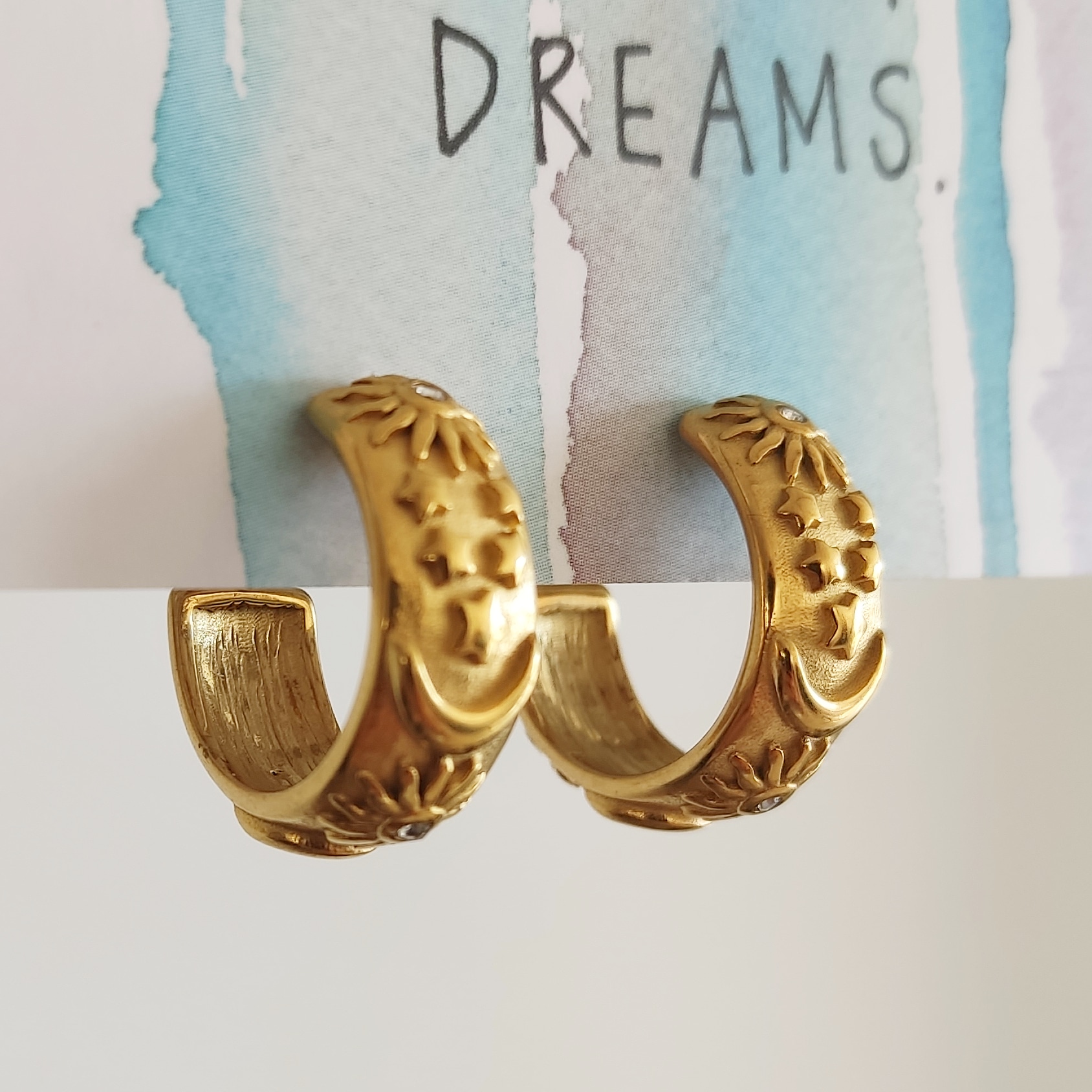 Astra Hoops - Gold - Ole Macrame