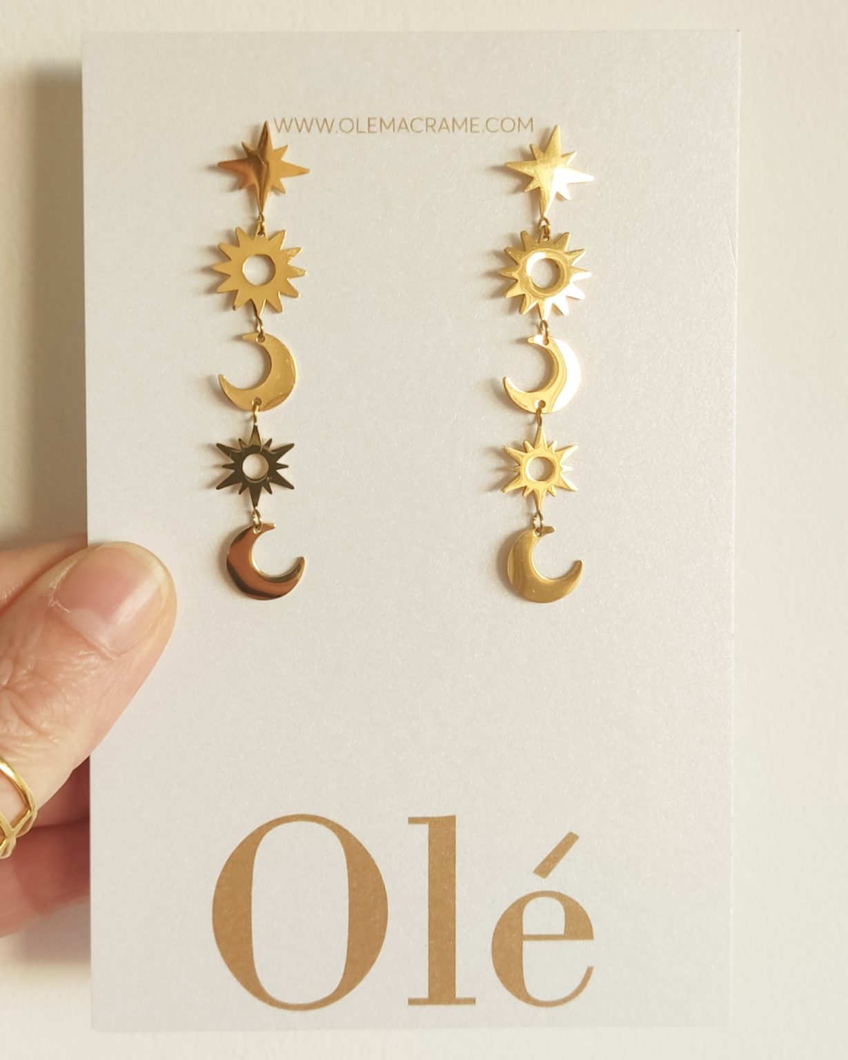 Celestial Earrings - Ole Macrame